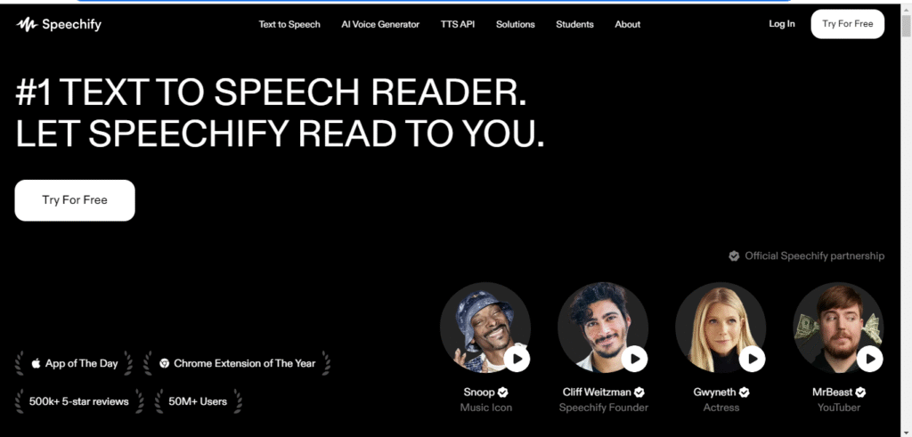 SPEECHIFY: FREE TEXT TO SPEECH READER - AiSuperSmart