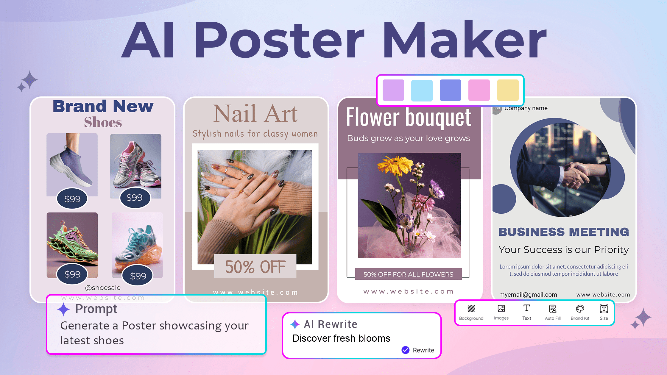 Poster Maker & Generator AI Free 100% by VideoRey